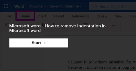 Microsoft Word How To Remove Indentation In Microsoft Word