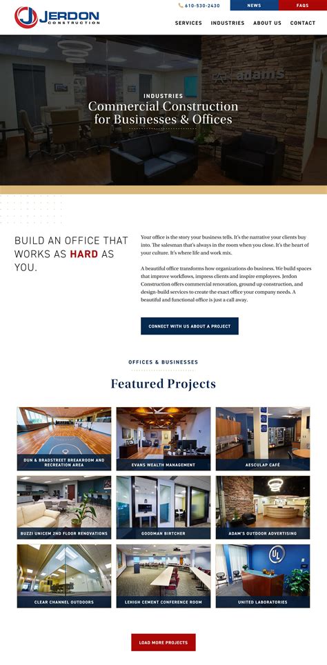 Jerdon Construction Website And Outdoor — Ryan Loftus Portfolio
