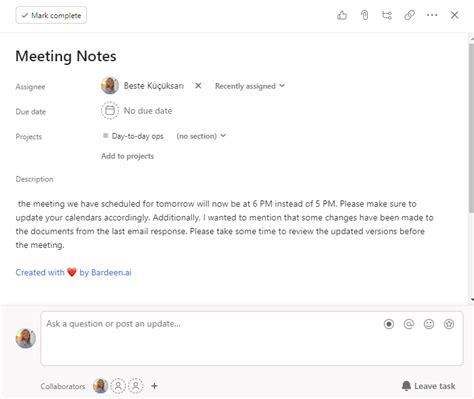 create asana tasks from emails and meetings instantly bardeen automation