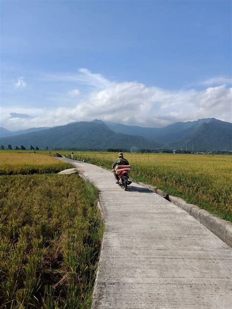 Kendil Mountain From Central Java Landscape Indonesia Stock Image