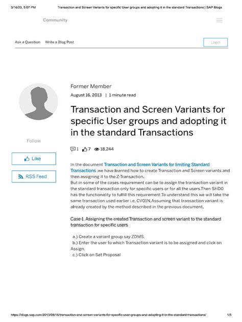 Shd0activate Variant Without Create Z Tcode Pdf