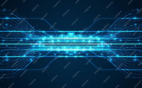 Premium Vector Technology Background Big Data Visualization Concept