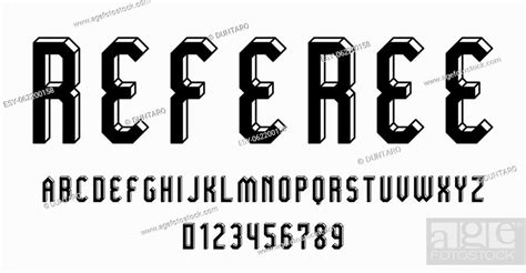 Set Of Alphabets Font Letters And Numbers Modern Abstract Outline 3d Concept Design With Lines