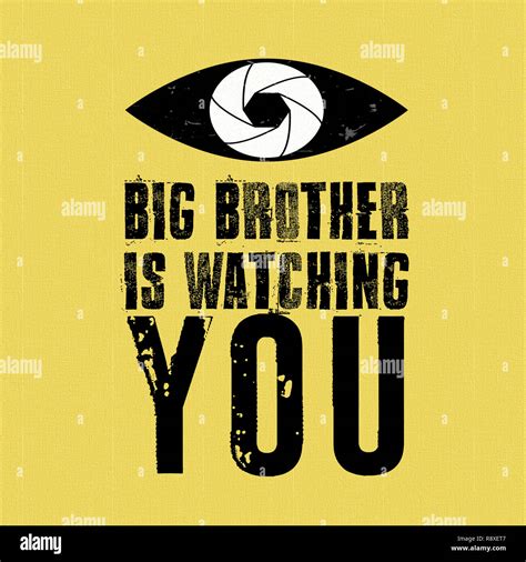 Poster Big Brother Is Watching You Isolated Vector Image Trilliontrees