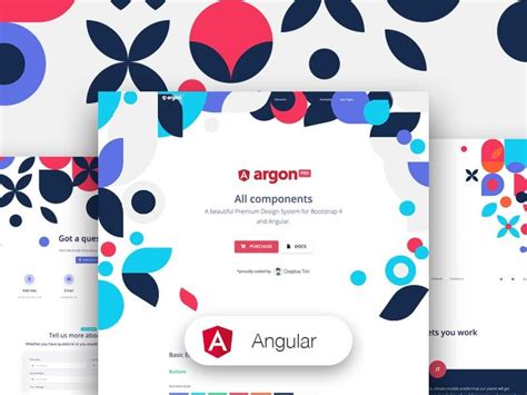Argon Design System Free Angular Kit
