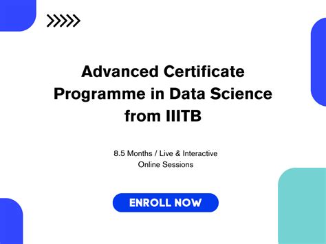 Advanced Certificate Programme In Data Science From Iiitb One Click Edu