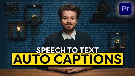 how to create captions and speech to text premiere pro tutorial web