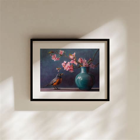 Spring Robin Fine Art Print Lauren Pretorius Art