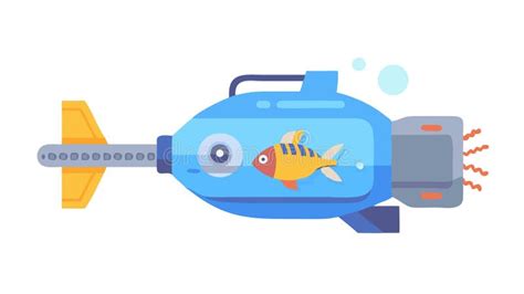 Underwater Exploration Submarine Marine Research Vector Design Generative Ai Stock Vector