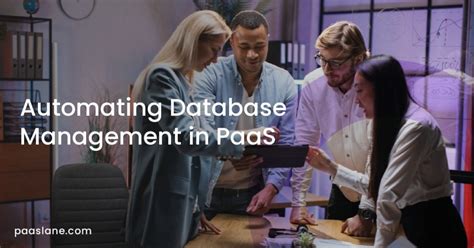automating database management in paas