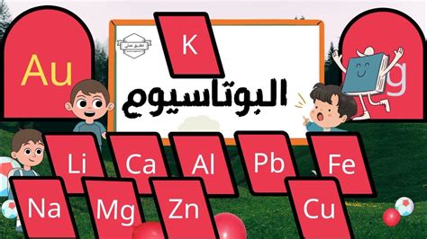 احفظ معنا رموز عناصر كيميائية بالتكرار حفظ رموز بعض العناصر الفلزية