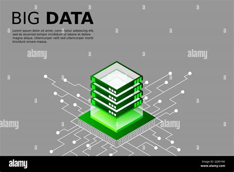 Concept Of Big Data Processing Energy Station Of Future Server Room