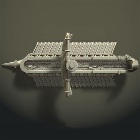 3d Printable Thalassa Penteconter Grígora Class Auxiliary Ship By