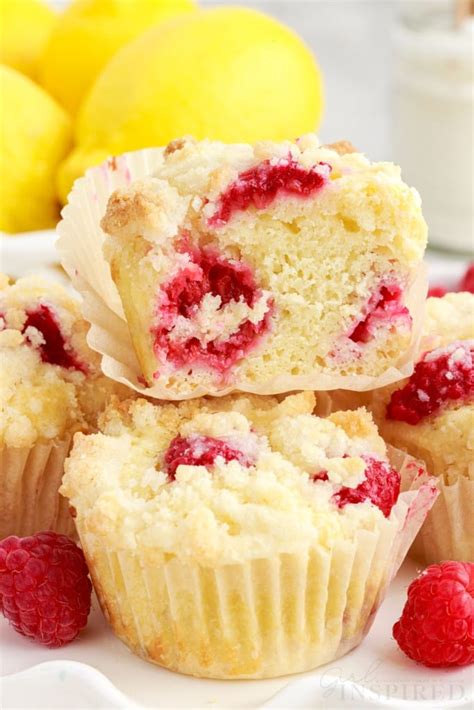 Lemon Raspberry Muffins Girl Inspired