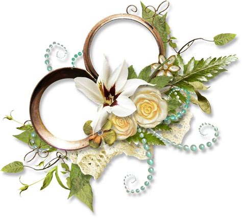 Белый цветок и зеленые листья с жемчугом и бисером