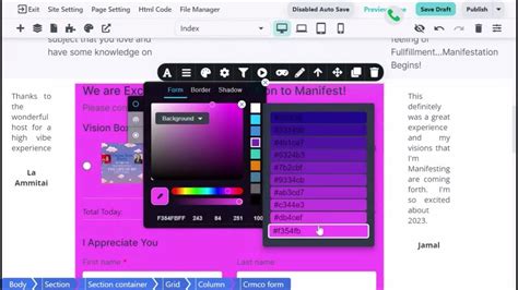 How To Configure Color A Form In Digably With Trá Youtube