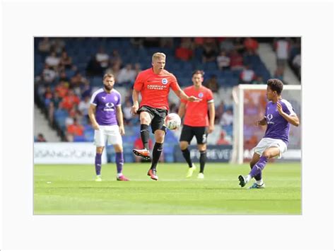 Mounted Print Of Pre Season Championship Showdown Luton Town Vs