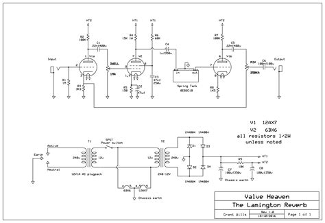 Guitar Reverb Circuit Diagram