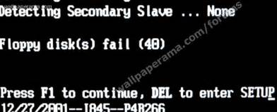 How To Disable Press F To Continue Error During Boot