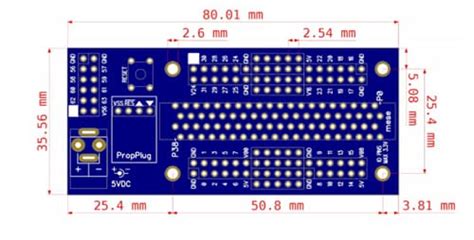 Propeller 2 Edge Mini Breakout Board Parallax Mouser