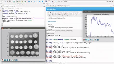 The Spyder Ide Integrates A Text Editor With Syntax Highlighting The