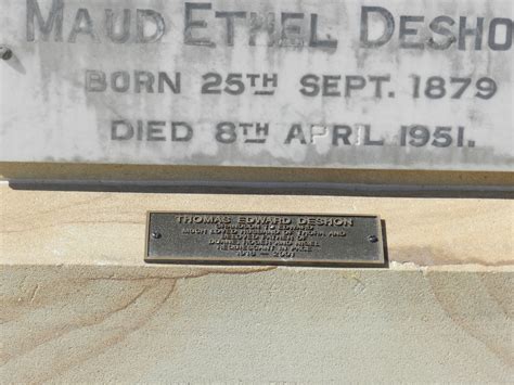 Thomas Edward Deshon 1918 2001 Find A Grave Memorial