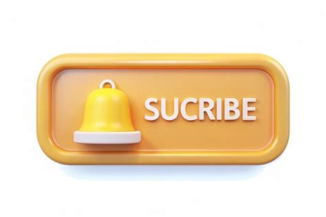 3d Subscribe Illustration Subscribe Button With Bell Icon Subscription Service Social Media