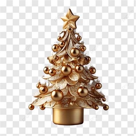 황금 크리스마스 트리 3d 모델 크리스마스 트리 황금 3d Png 일러스트 및 이미지 에 대한 무료 다운로드 Pngtree