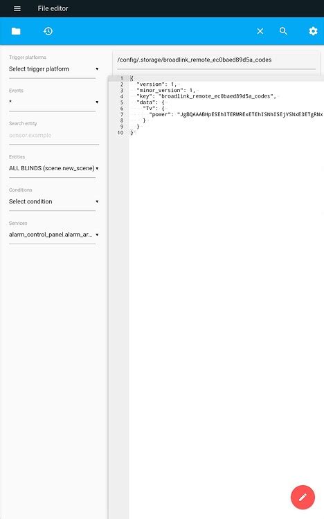 Broadlink Codes Lost Noob Home Assistant Community