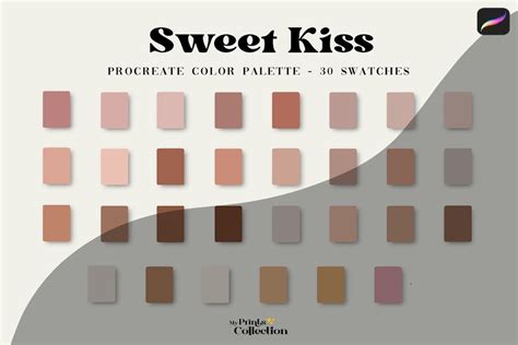 Sweet Kiss Procreate Color Palette Graphic By Myprintscollection · Creative Fabrica