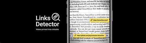 making printed links clickable with tensorflow 2 object detection ml