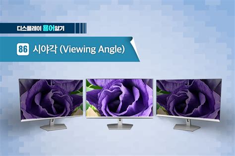 [디스플레이 용어알기] 86편 시야각 Viewing Angle