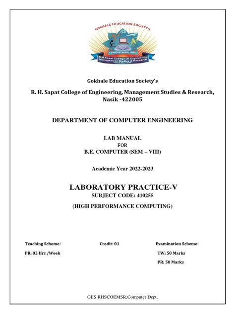 Hpc Manual 2022 23 Pdf Parallel Computing Graphics Processing Unit