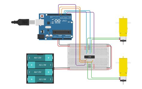 Circuit Design Speed Control Tinkercad