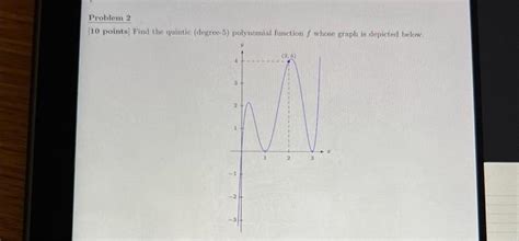 solved problem 2 [10 points find the quintic degree 5