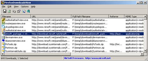 Firefoxdownloadsview View The Details Of Files Downloaded With Firefox