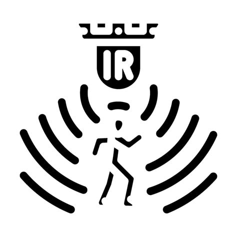 Motion Detection Sensor Module Glyph Icon Illustration 67664410 Vector