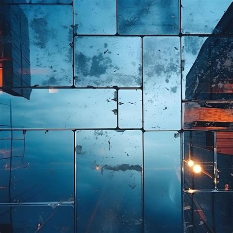 Premium Ai Image Mirrored Glass Texture