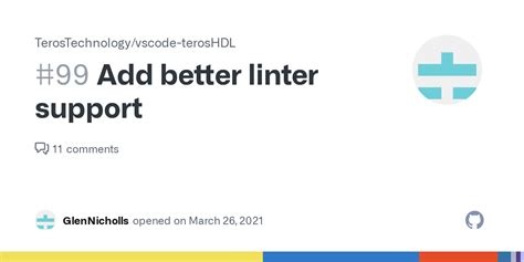 Add Better Linter Support Issue TerosTechnology Vscode TerosHDL GitHub