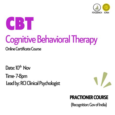 Cognitive Behavior Therapy Psyquench