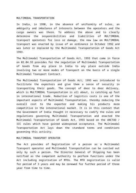 Docx 2 Multimodal Transportation Dokumen Tips