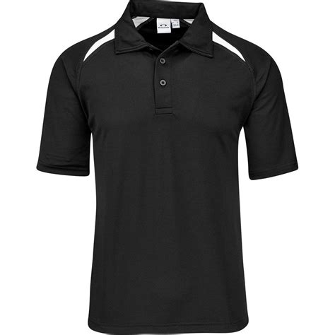 Mens Splice Golf Shirt Black White Free Design