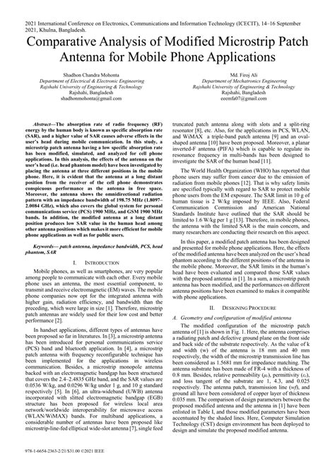 Pdf Comparative Analysis Of Modified Microstrip Patch Antenna For