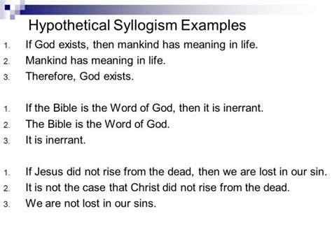 What Is Hypothetical Syllogism And Hypothetical Syllogism Examples 2025
