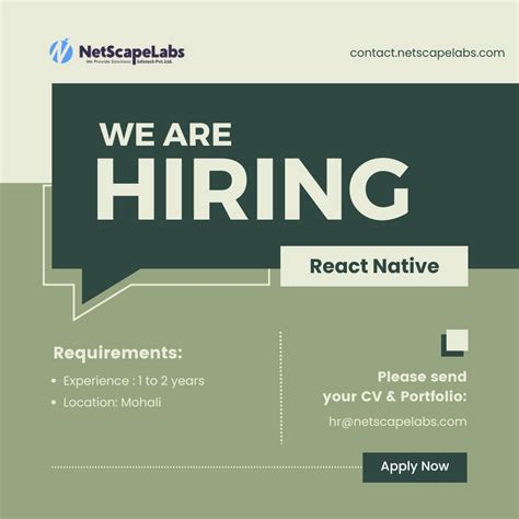 Tanjot Kaur On Linkedin Reactnativedeveloper Joblocation