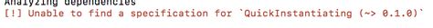 Creating New Cocoapod `unable To Find A Specification` On Pod Install Stack Overflow