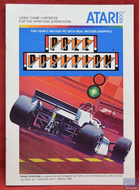 Hot Spot Collectibles And Toys Atari 5200 Pole Position Instruction Booklet