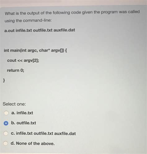 Solved What is the output of the following code? int main() | Chegg.com