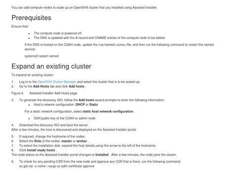 Scaling Up The Cluster Implementation Guide—red Hat Openshift