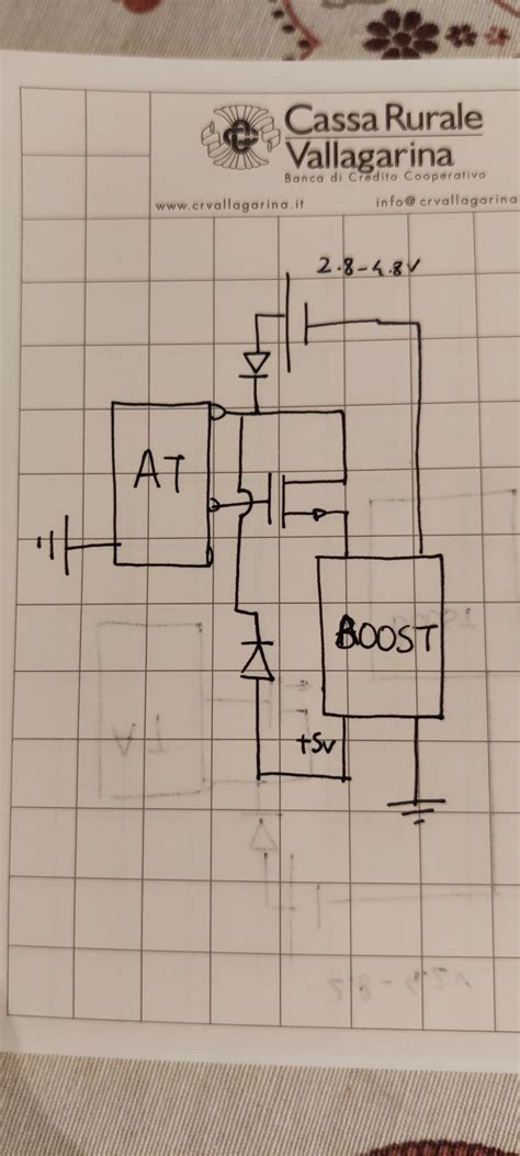 Switching On Boost Converter As Main Power Source Attiny85 Could It